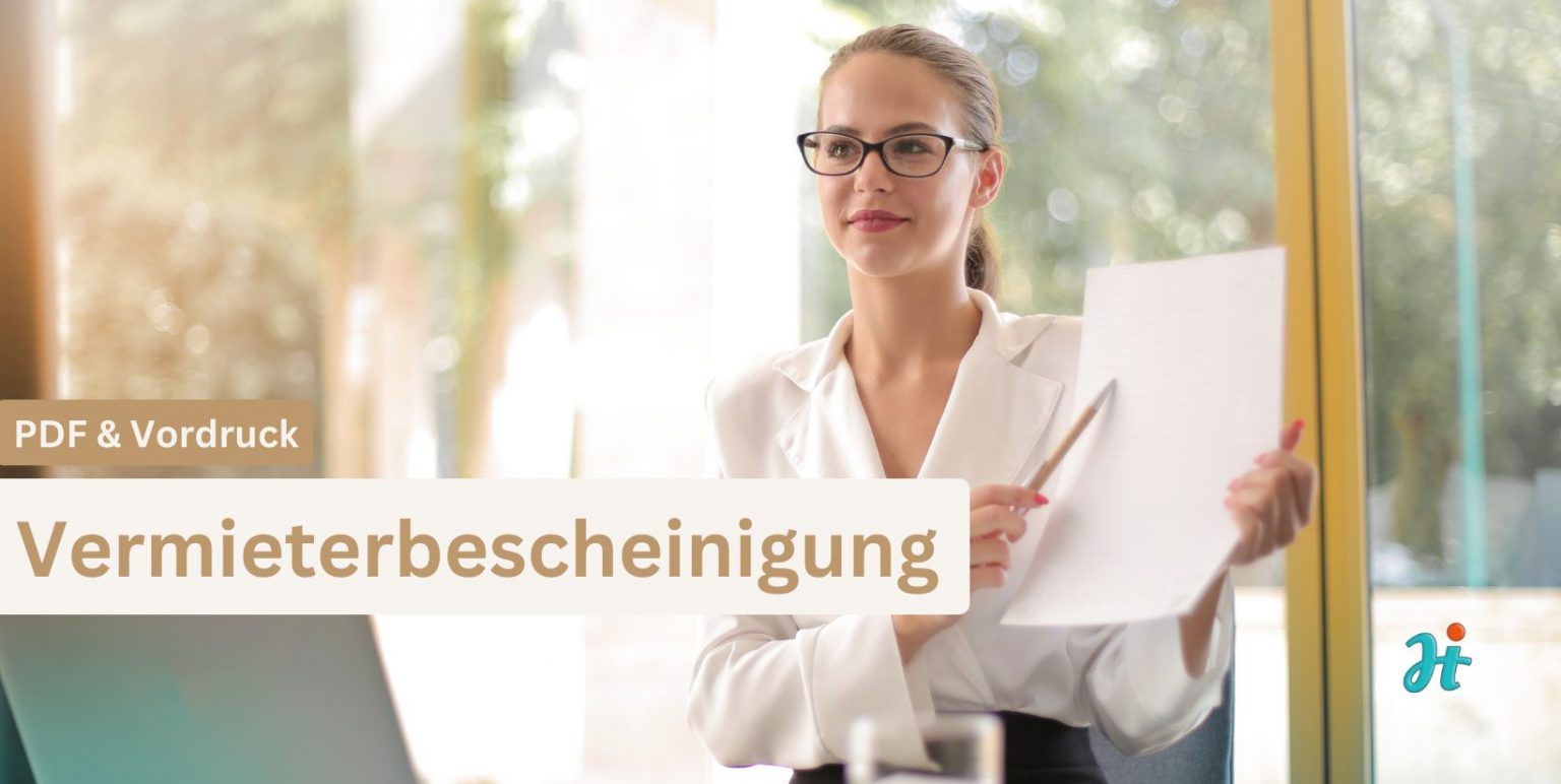 Vermieterbescheinigung – Alle Infos & gratis PDF-Vordruck - Hominext